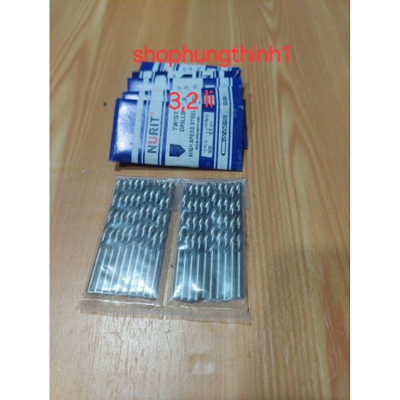 mũi khoan sắt /nhôm/ nhựa/ mica/gỗ,từ 1mm/1,5mm/2mm/2,5mm/3mm/3,2mm-3,5mm/4mm/4,2mm/4,5mm/5mm/5 ...