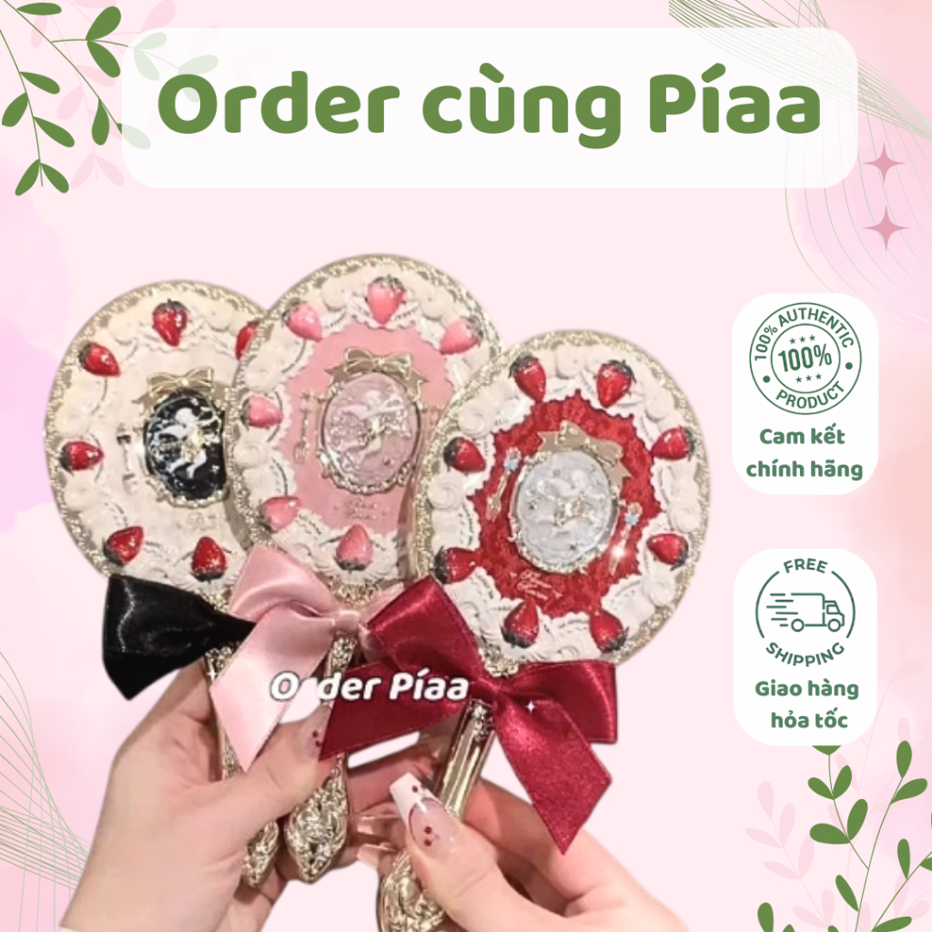 (sẵn) Gương cầm tay Flower Knows Strawberry Cupid | Shopee Việt Nam