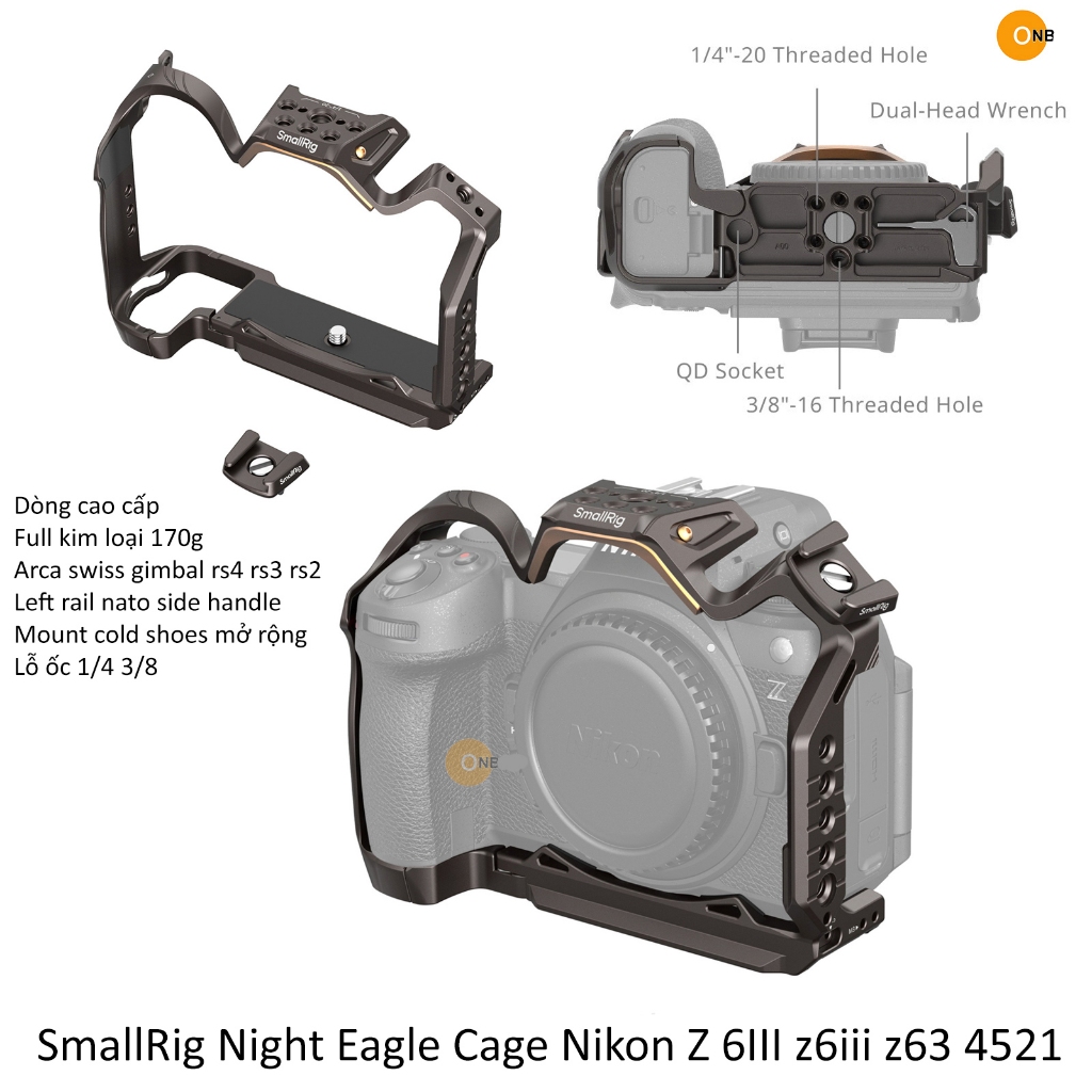 SmallRig Night Eagle Cage Khung bảo vệ Nikon Z 6III z6iii z63 4521 ...