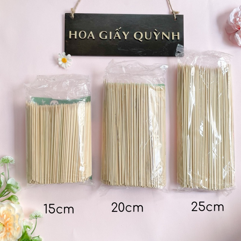 Que xiên tre 15cm/ 20cm/25cm - túi 400gr | Shopee Việt Nam