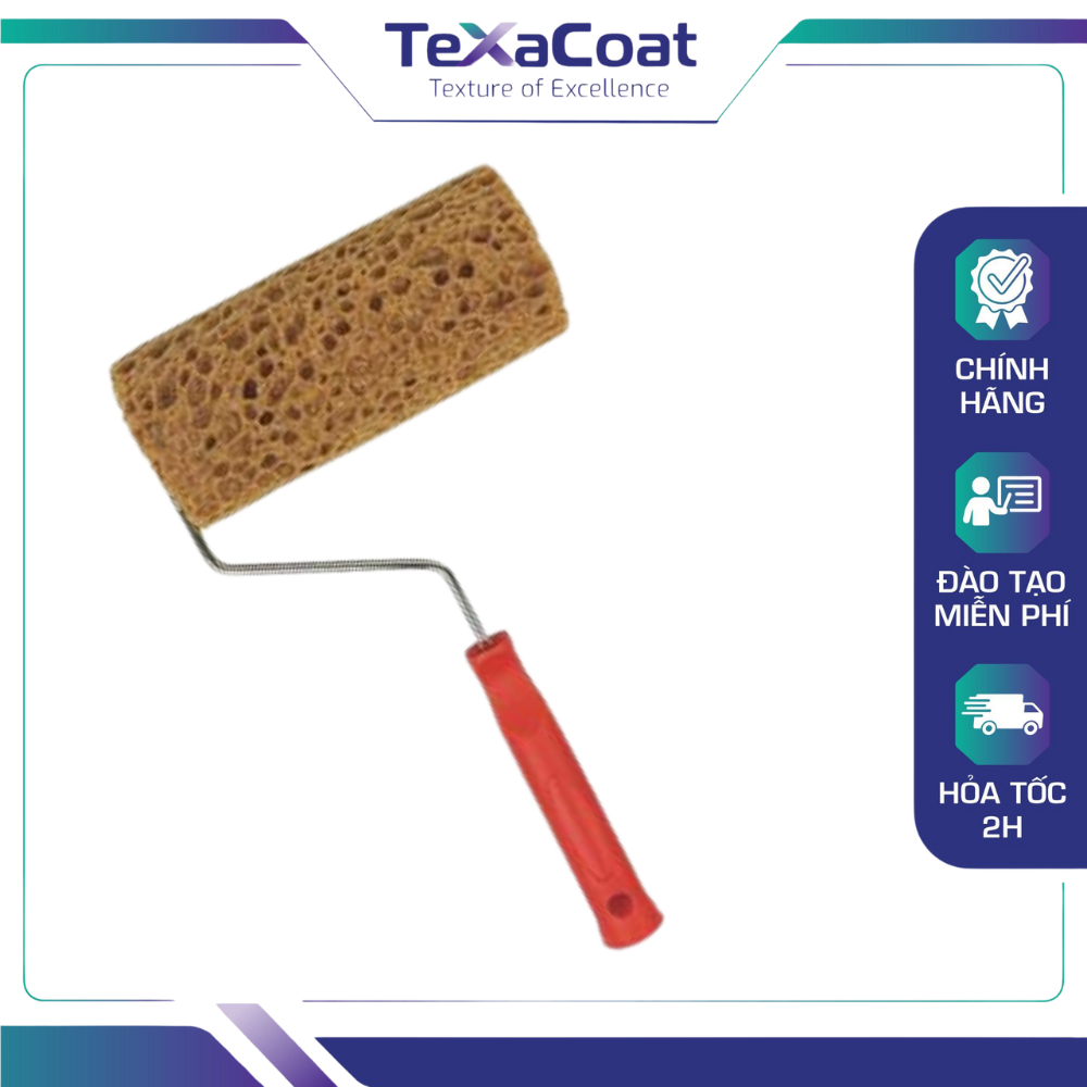 Lu lăn sơn, rulo lăn sơn hiệu ứng, cọ lăn sơn tạo vân hiệu ứng đủ kích ...