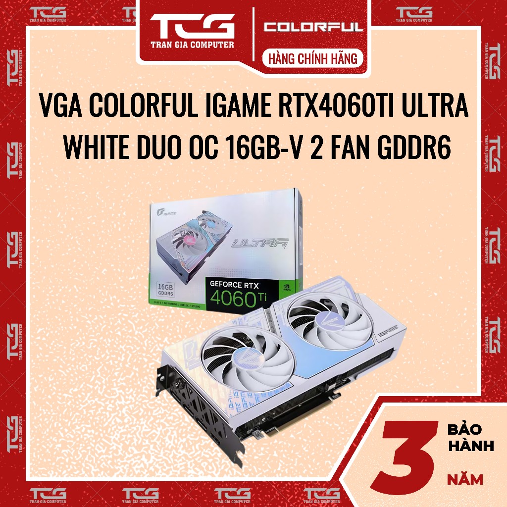 Card Màn Hình Colorful iGame GeForce RTX 4060 Ti Ultra W DUO OC 16GB-V ...
