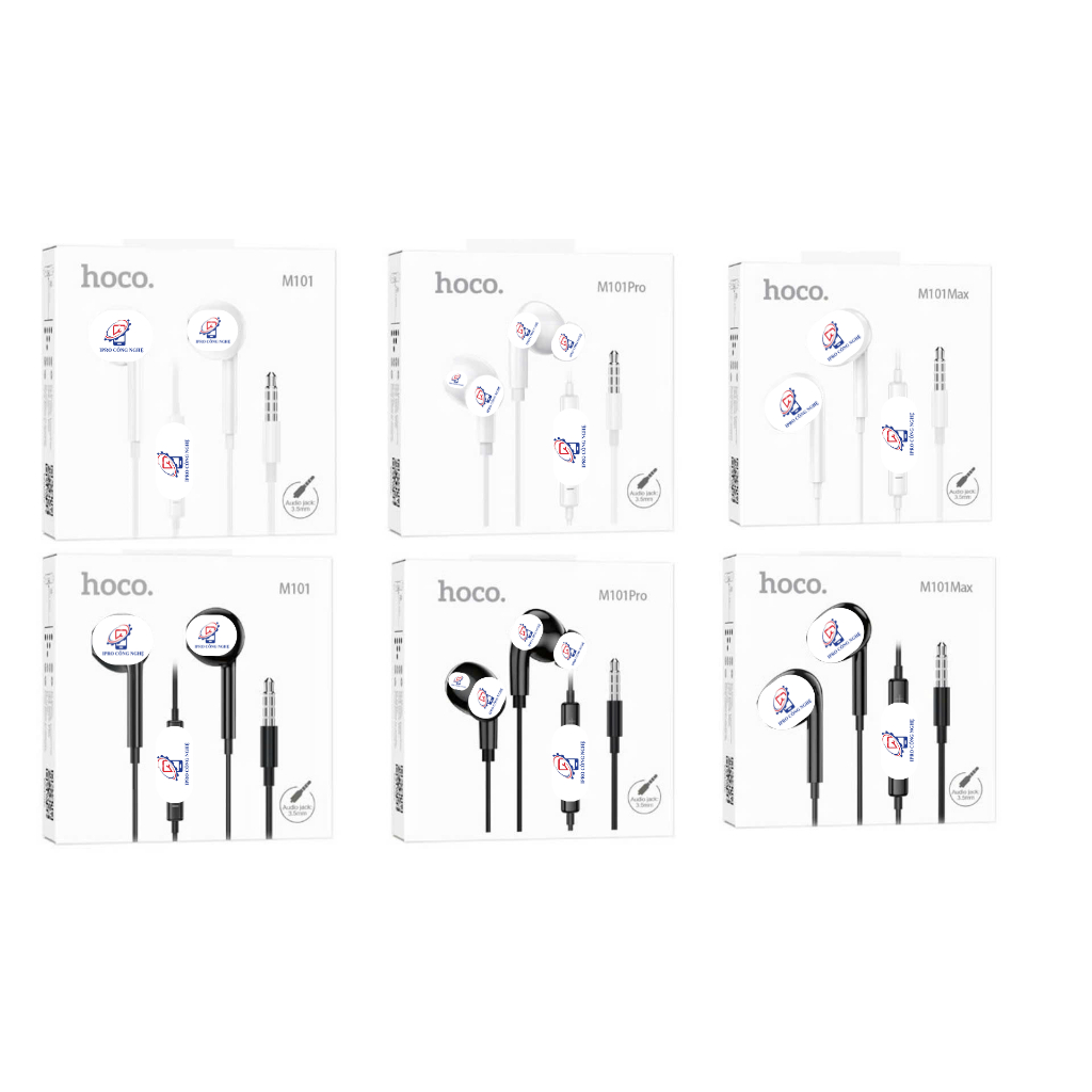Tai nghe dây có mic Hoco M101 / M101 Pro / M101 Max jack 3.5mm | Shopee ...
