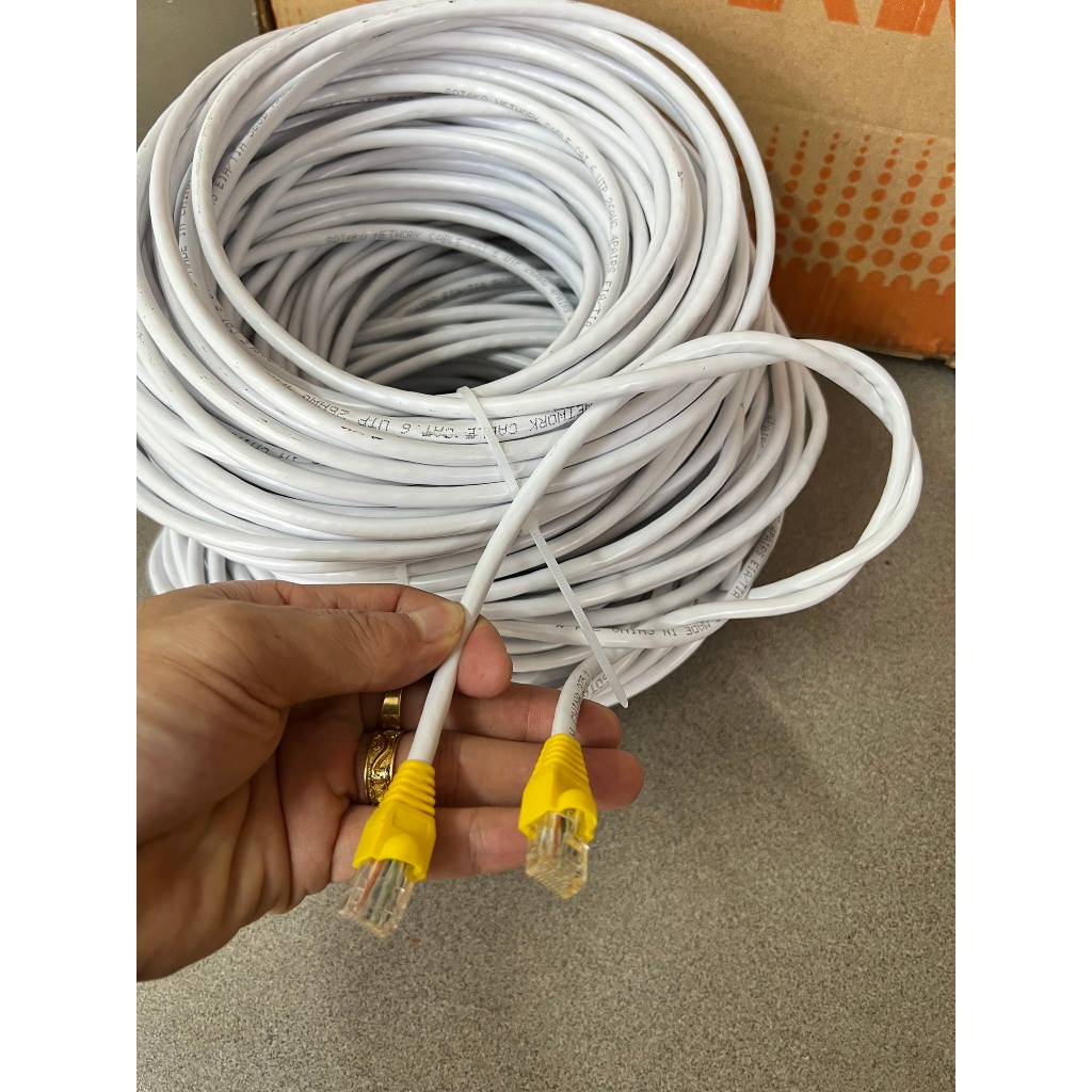 DÂY MẠNG SOTAKO CAT6 Bấm Sẵn 2 Đầu 5m, 10m, 15m, 20m ,25m,30m,35m,40m,45m,50m - dây mạng ngoài ...