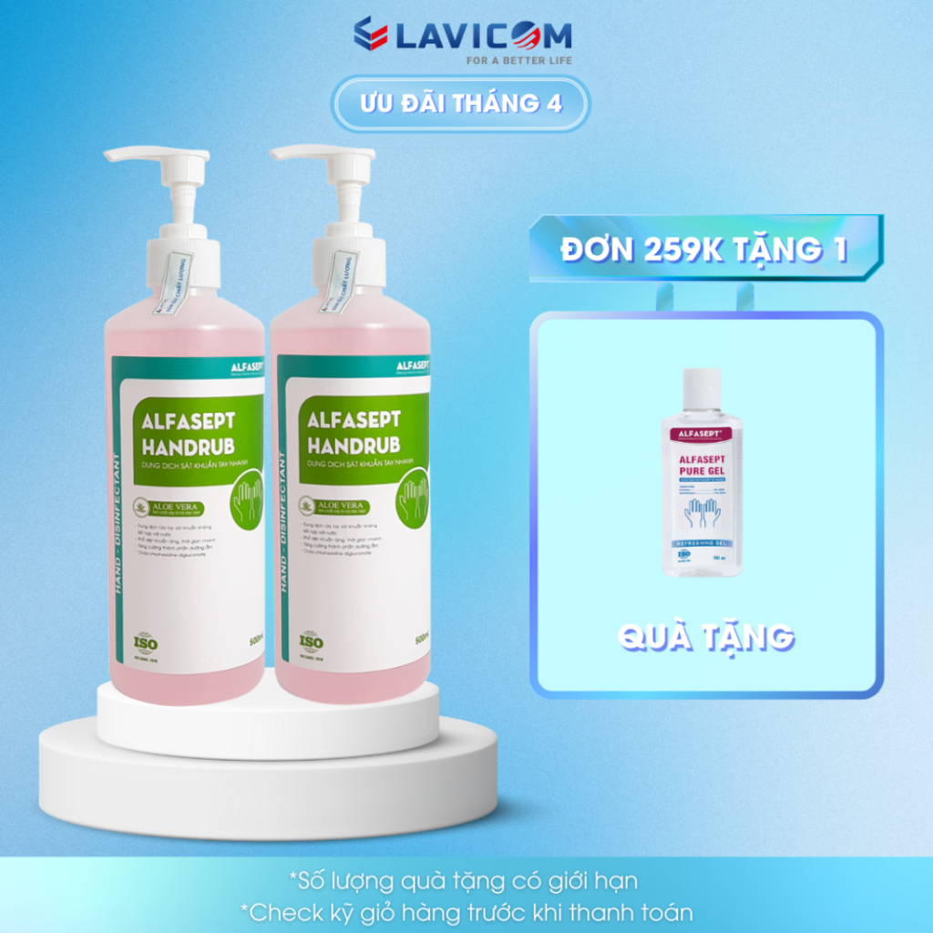 COMBO 2 Chai Nước Rửa Tay Khô ALFASEPT Handrub Thân Thiện Với Da, Giúp ...