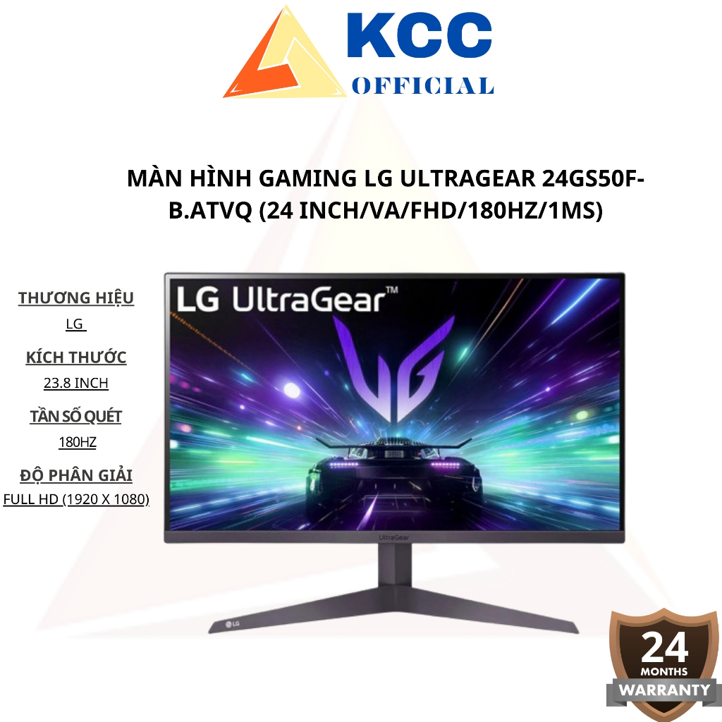 Màn Hình Gaming LG UltraGear 24GS50F-B.ATVQ (24" / VA / FHD / 180Hz ...