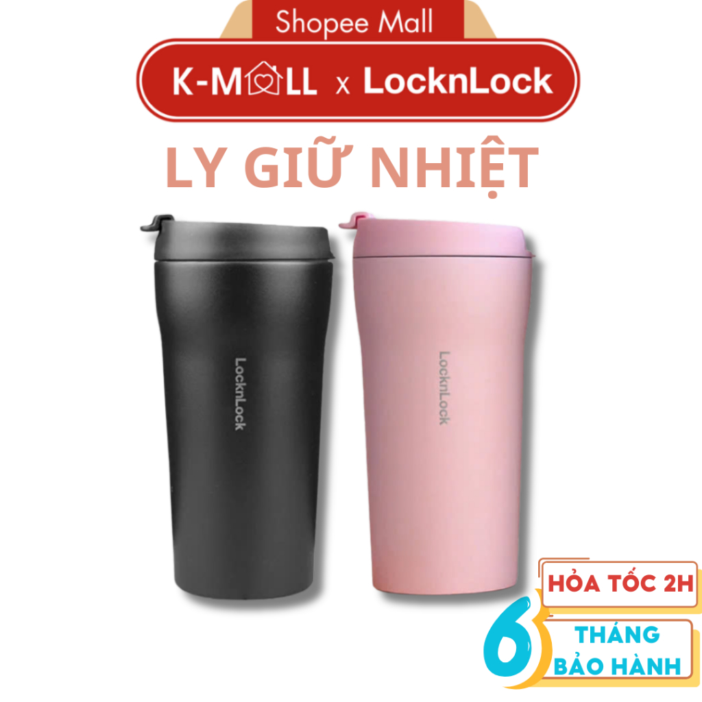 Ly giữ nhiệt LocknLock Basic Tumbler LHC4318 Dung Tích 370ml, 3 Màu, Nắp Trượt, Nhỏ Gọn - K-MALL ...