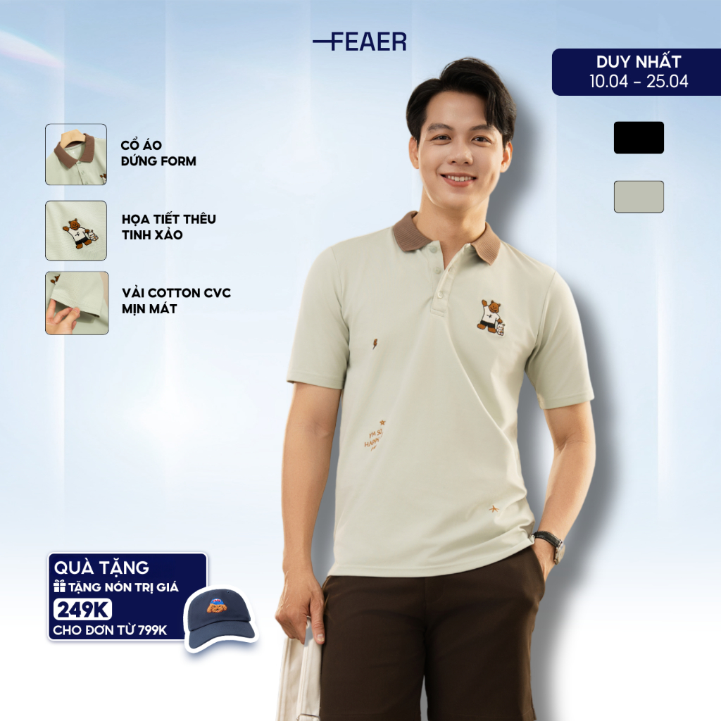 [BST SUMMER ROAM] Áo polo nam Pals cổ bẻ, tay ngắn, vải CVC cao cấp ...