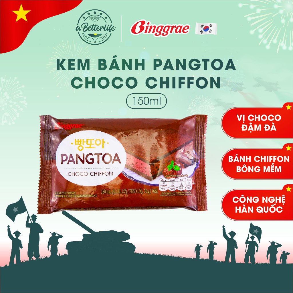 Kem bánh choco Hàn Quốc Binggrae Pangtoa Choco Chiffon 150ml ...