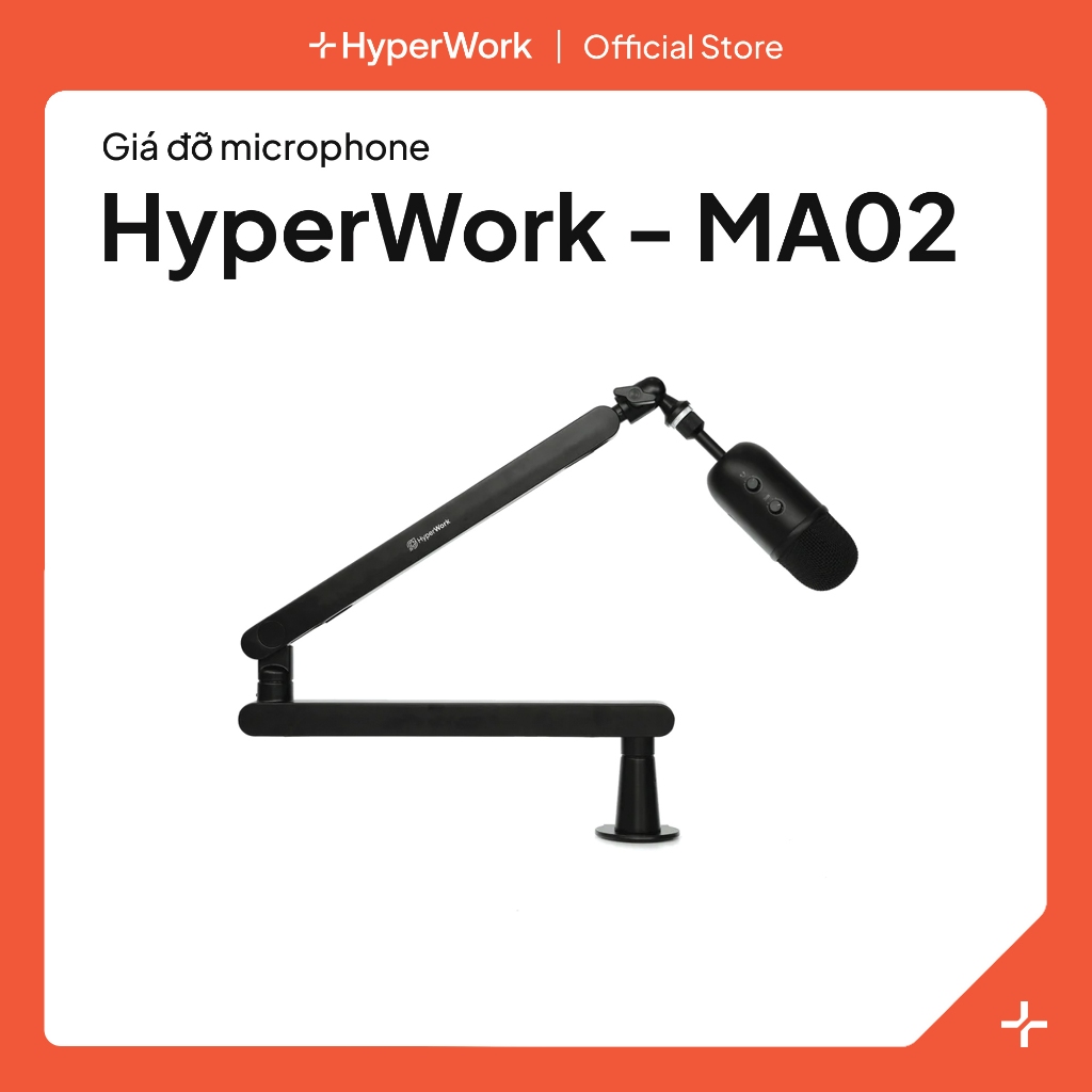 Giá Đỡ Microphone HyperWork MA-02 - Thiết Kế Cột Nâng Có Thể Tháo Rời Để Tùy Chỉnh Chiều Cao ...