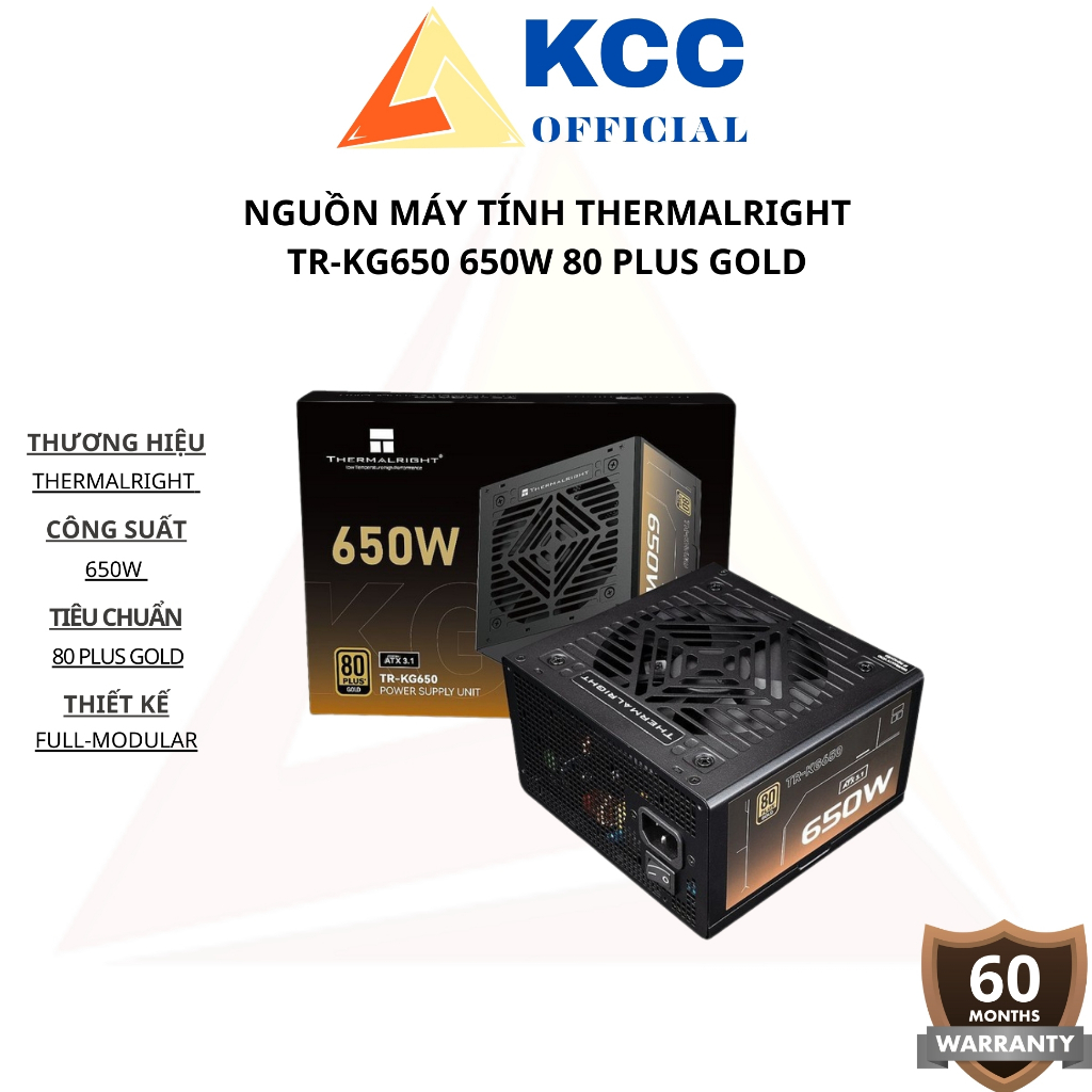 Nguồn máy tính Thermalright TR-KG650 650W 80 Plus Gold | Shopee Việt Nam