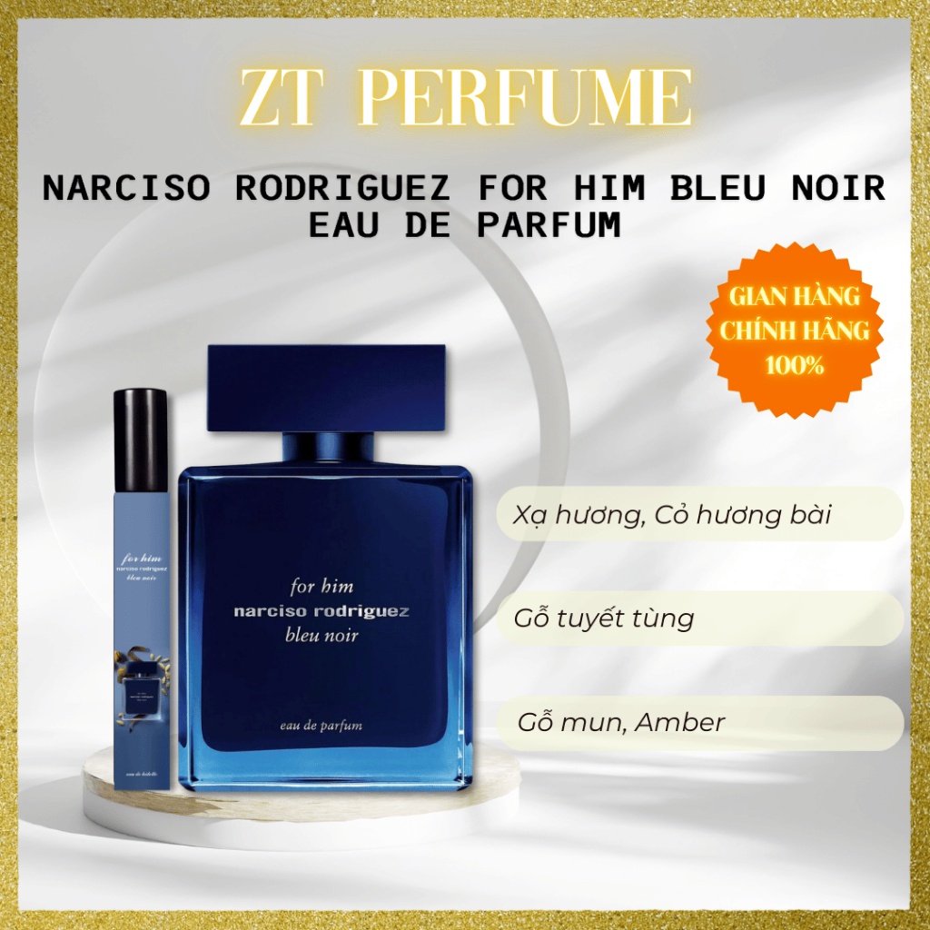 [Chính Hãng] Nước Hoa 𝗡𝗮𝗿𝗰𝗶𝘀𝗼 𝗕𝗹𝗲𝘂 𝗡𝗼𝗶𝗿 𝗙𝗼𝗿 𝗛𝗶𝗺 𝗘𝗗𝗣 Nam Sang Trọng ...