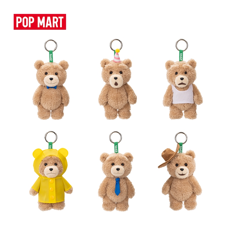 POP MART Ted2 Teddy Bear Action Plush Pendant Whole Set Blind Box | Shopee Việt Nam