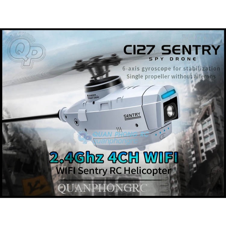 Máy Bay Trực Thăng Camera C127 SENTRY 4CH 2.4G RTF | Shopee Việt Nam