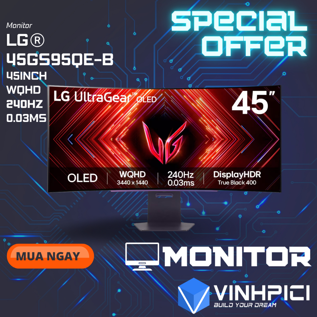 Màn hình LG 45GS95QE-B (45inch/WQHD/OLED/240Hz/0.03ms) | Shopee Việt Nam