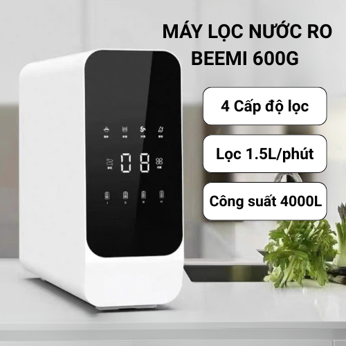 Máy Lọc Nước RO Beemi 600G Cao Cấp, Công Nghệ RO Tiên Tiến 4 Cấp Độ Lọc ...