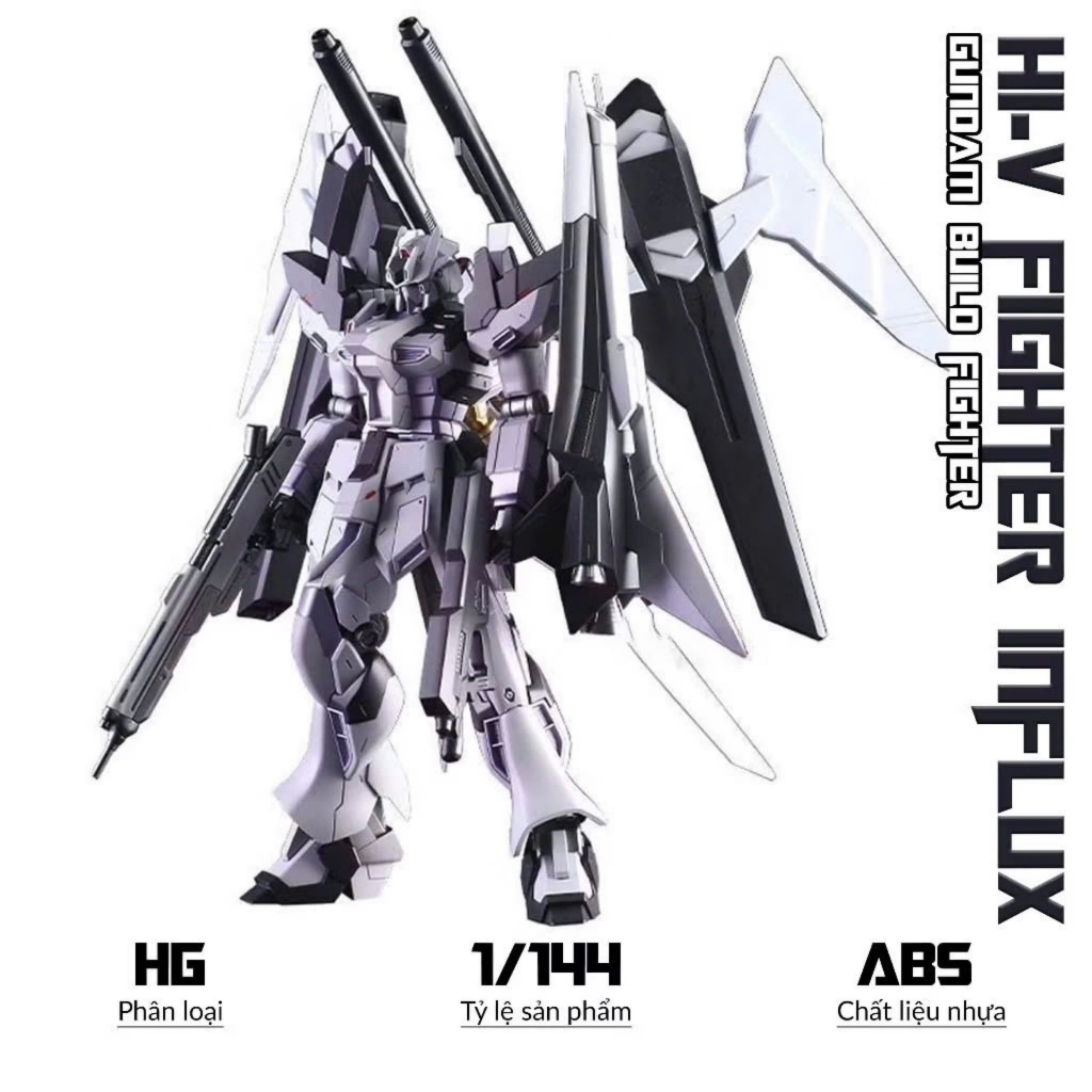 Mô hình lắp ráp HG Hi-V FIghter Influx, 1/144 Mecha Fighter, Mô hình ...