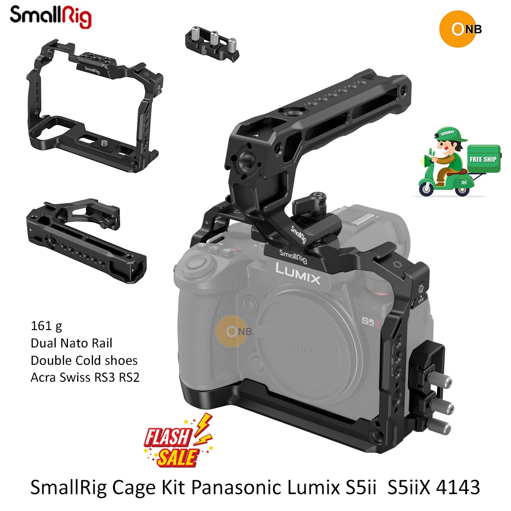 Small-Rig Cage Kit Panasonic Lumix G9 II S5 II - S5ii S5ii-X 4143 ...