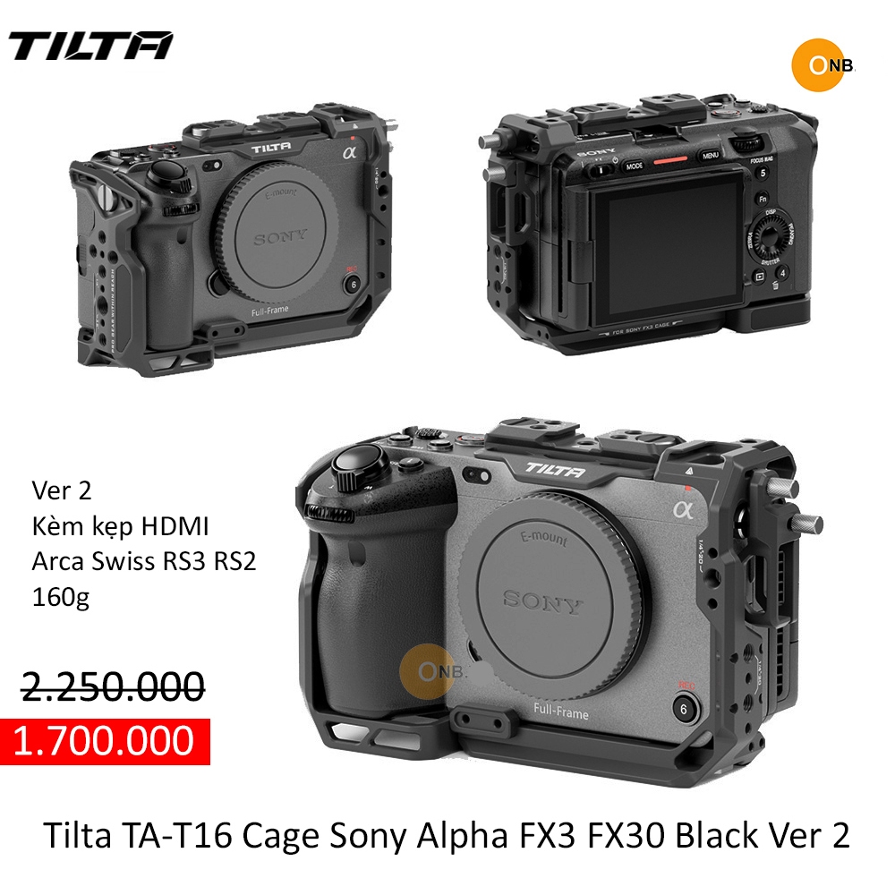 Tilta TA-T16 Cage Sony Alpha FX3 FX30 Black Ver 2 - 2025 | Shopee Việt Nam