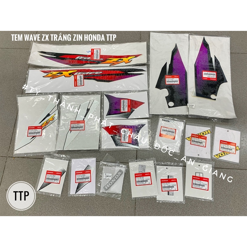 Tem xe Wave ZX Trắng 9 hãng | Shopee Việt Nam