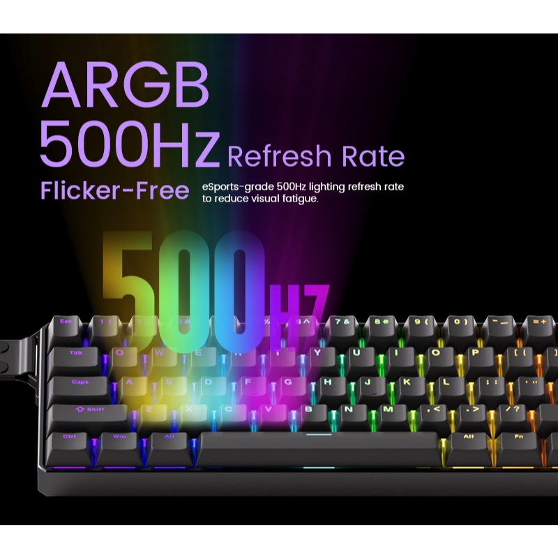 Bàn phím cơ gaming HE MONSGEEK FUN60 Pro - Rapid trigger - Type C - ARGB - RT0.01mm - 8K Polling ...