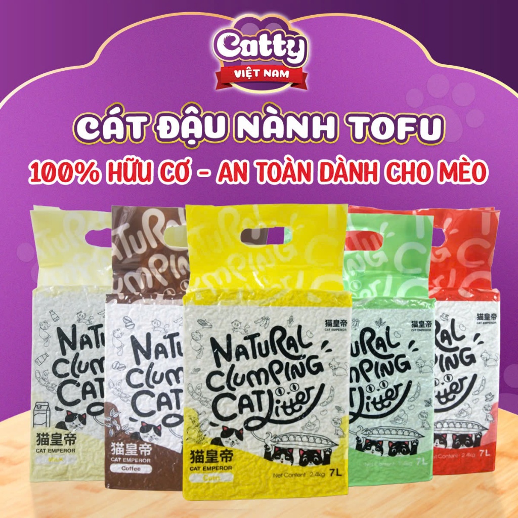 Cát Đậu Nành Tofu cho mèo khử mùi vón cục tốt 7L(2,4KG) | Shopee Việt Nam