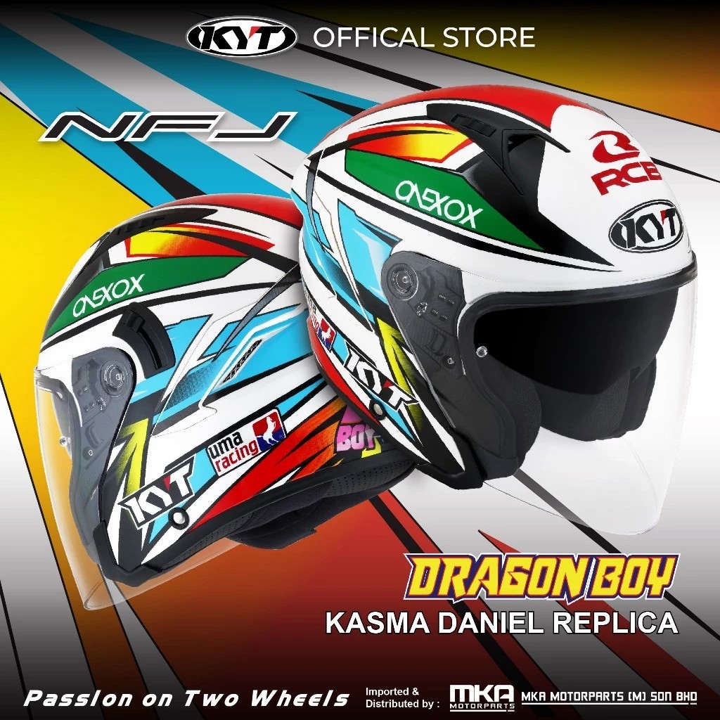 Nón bảo hiểm 3/4 - KYT NFJ KASMA DANIEL | Shopee Việt Nam