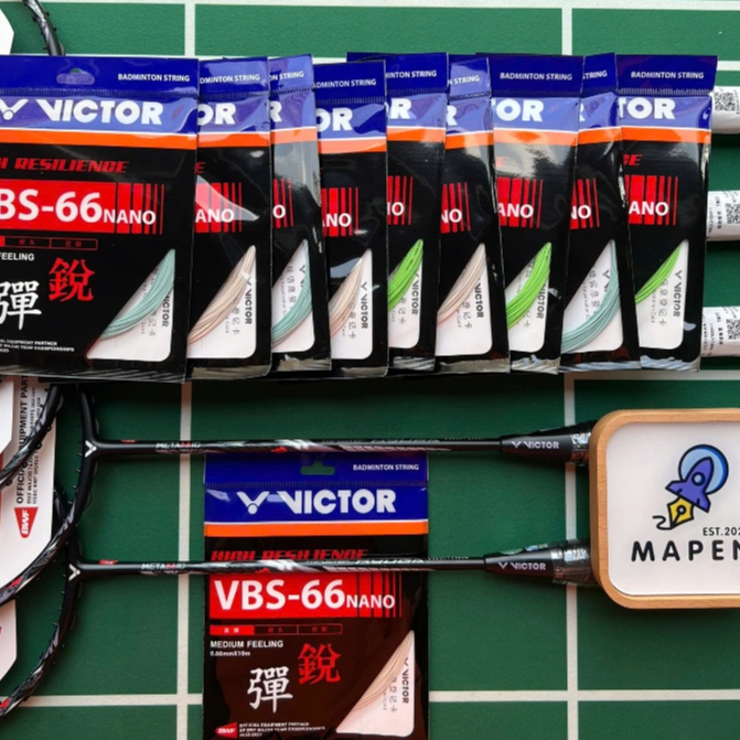Cước Lưới cầu lông Victor VBS 66 nano đường kính 0.66mm nổ to trợ lực ...