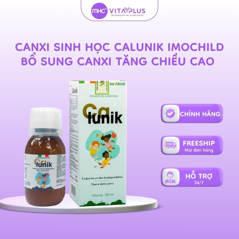 Canxi Sinh Học CALUNIK Imochild Bổ Sung Canxi LipoCal D3 K2 Tăng Chiều ...