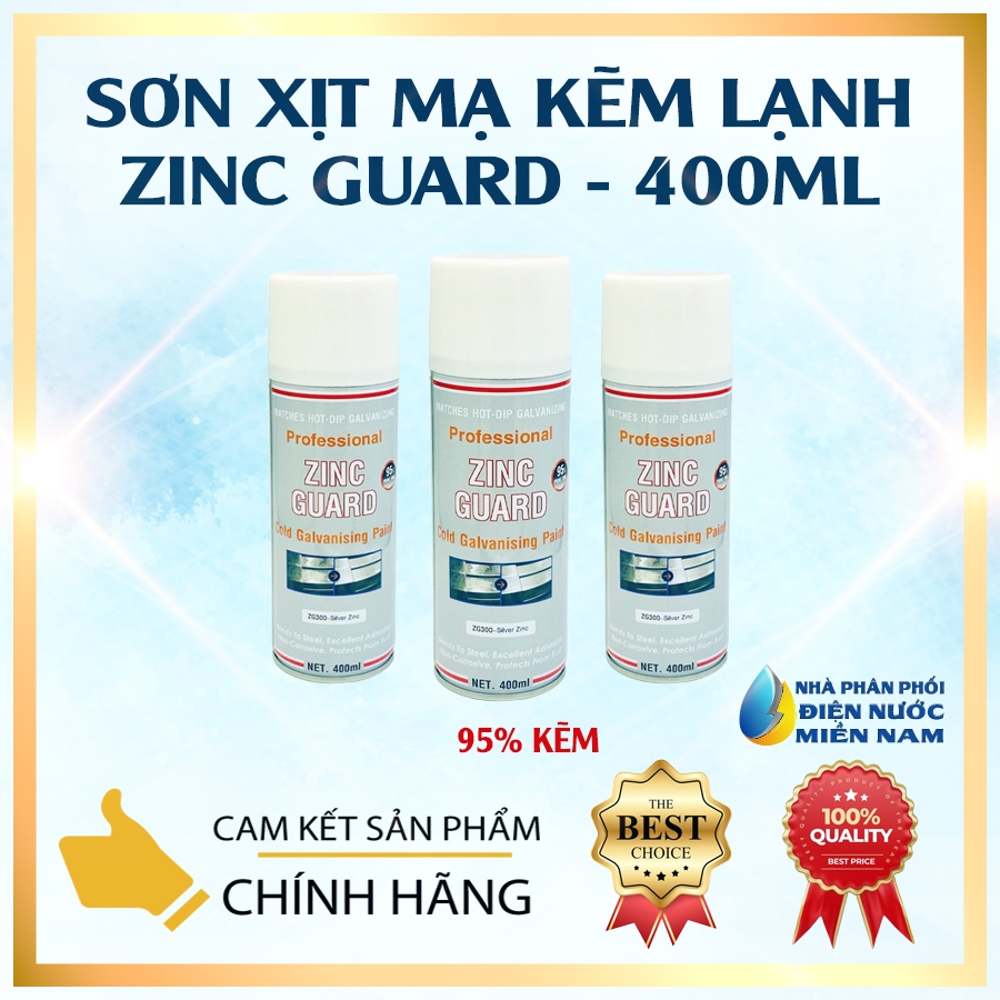 Sơn Xịt Mạ Kẽm Lạnh Zinc Guard 400ml ZG400 Thương Hiệu Emonra | Shopee ...