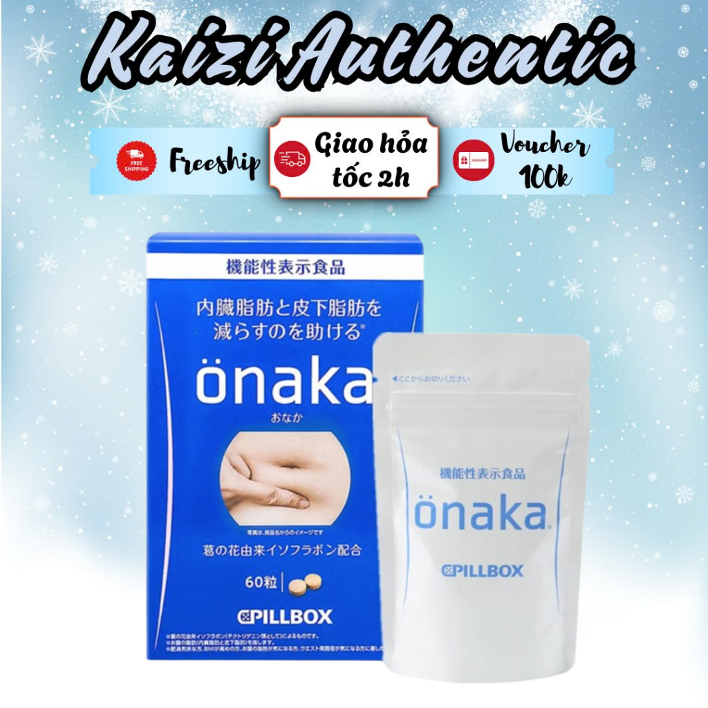 Viên giảm mỡ bụng Onaka Pillbox Nhật Bản đào thải mỡ bụng mỡ - 60 viên | Shopee Việt Nam