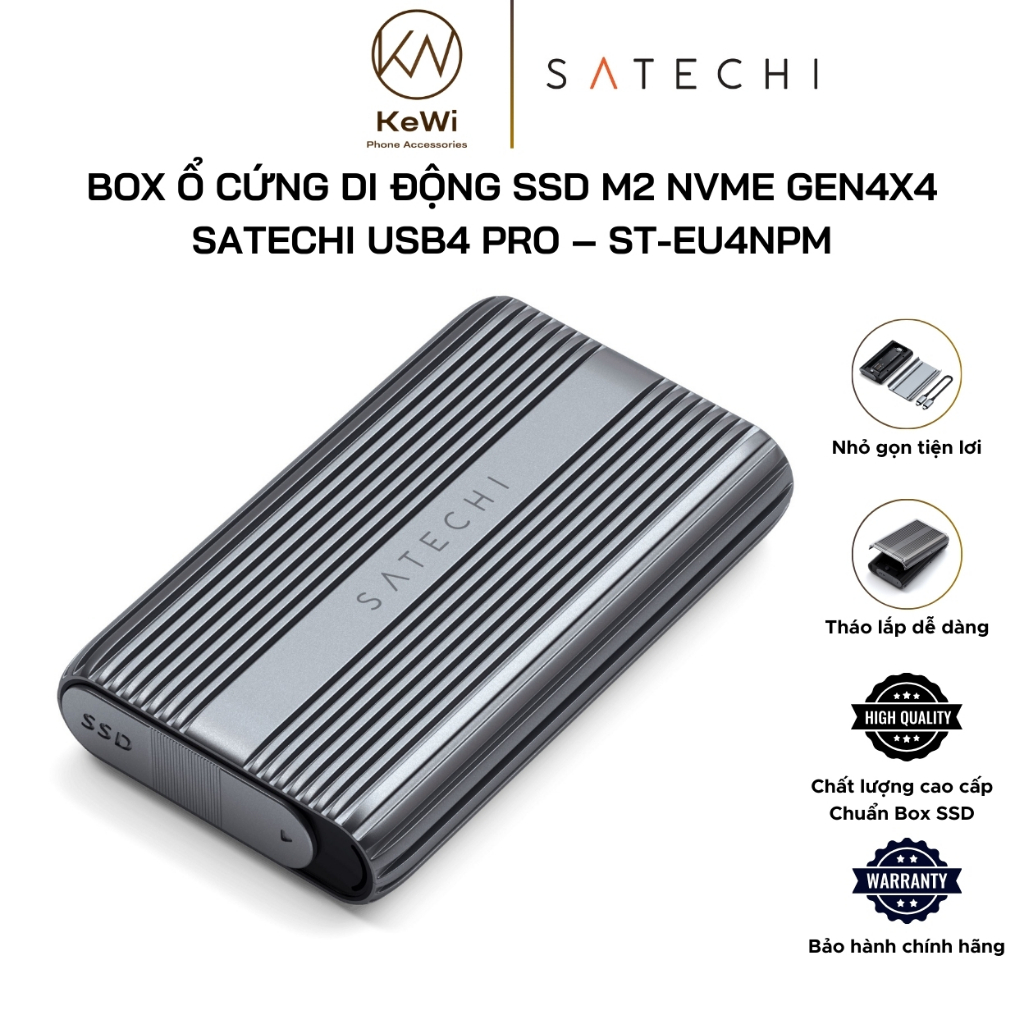 Box Ổ Cứng Di Động SSD M.2 NVMe Gen4x4 Satechi USB4 PRO – ST-EU4NPM ...