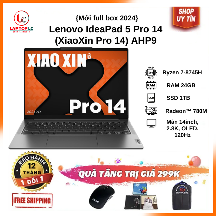 Laptop Văn Phòng Lenovo IdeaPad 5 Pro (XiaoXin Pro 14 AHP9) 2024 {Ryzen R7-8745H/RAM 24GB/SSD 1T ...
