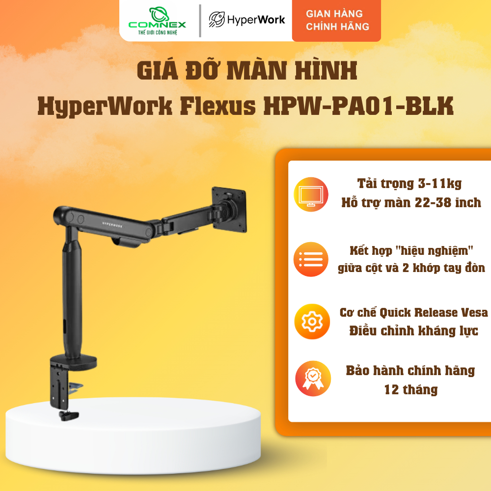 Giá đỡ màn hình HyperWork Flexus | PA01 | Hàng chính hãng | Bảo hành 12 ...