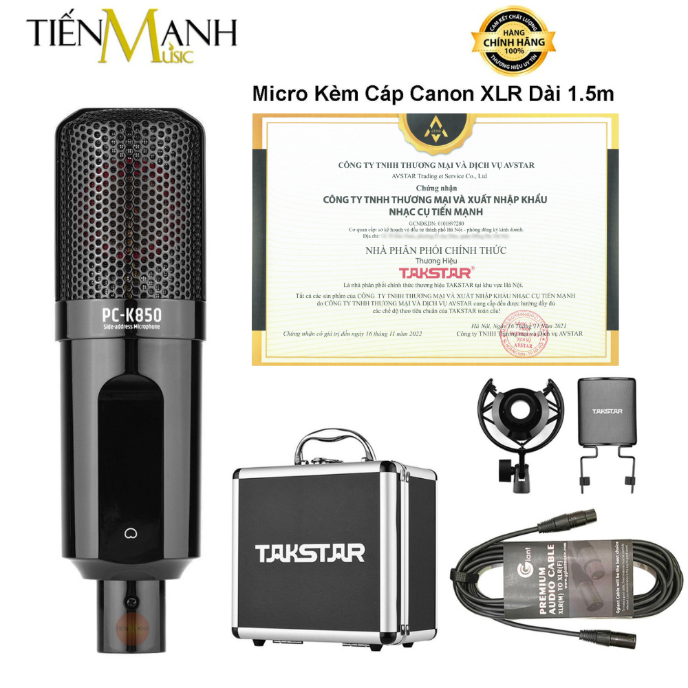 [Chính Hãng] Micro Takstar PC-K850 Mic Thu Âm Livestream Phòng Thu ...
