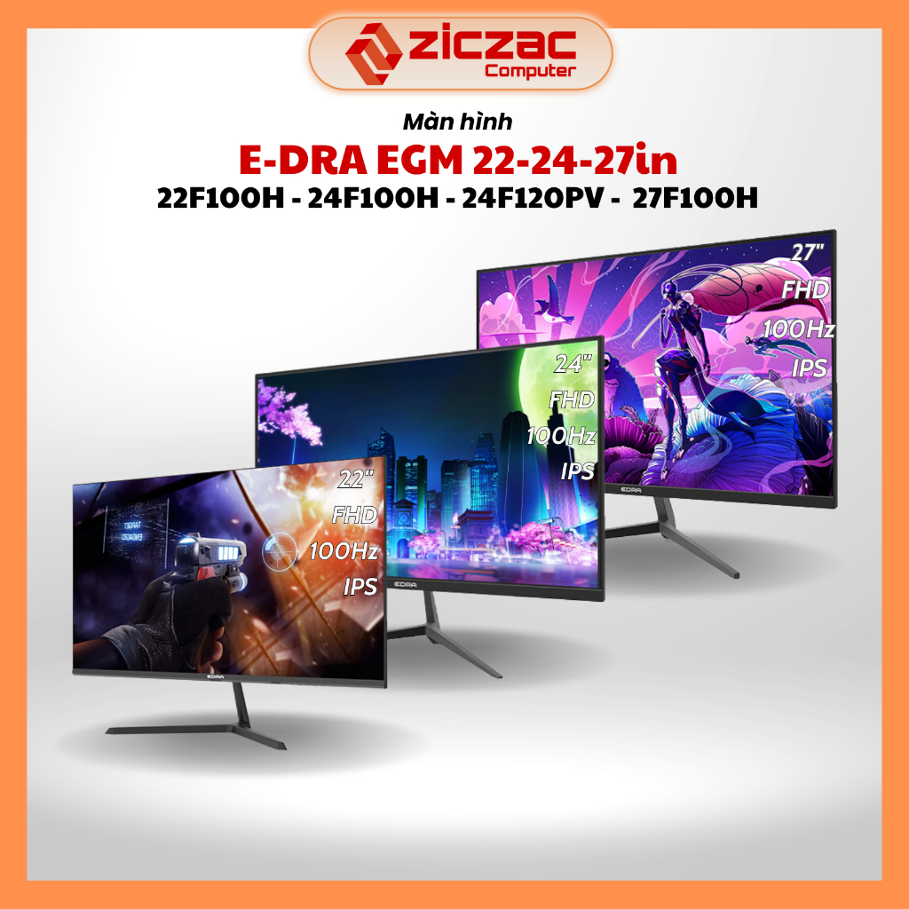 Màn hình EDRA EGM 22 - 24 - 27 inch 100hz 144hz 200hz IPS FullHD - BH ...