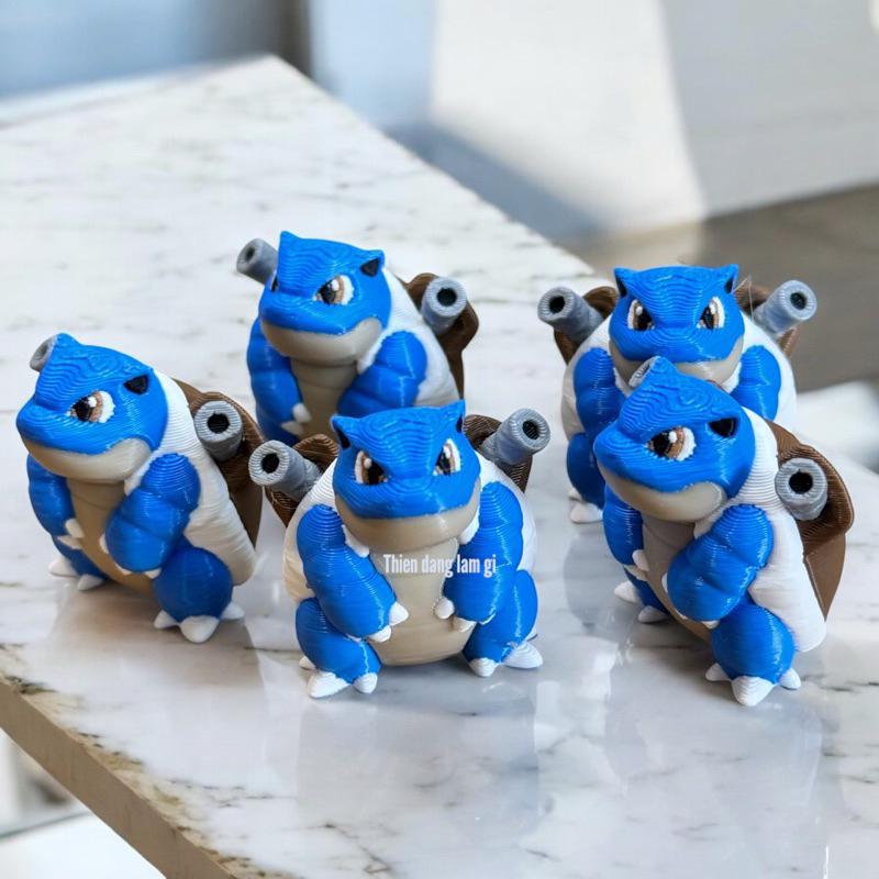 Blastoise Pokemon | in 3D Đồ chơi Móc khoá | Toy P25 | Thiện đang làm ...