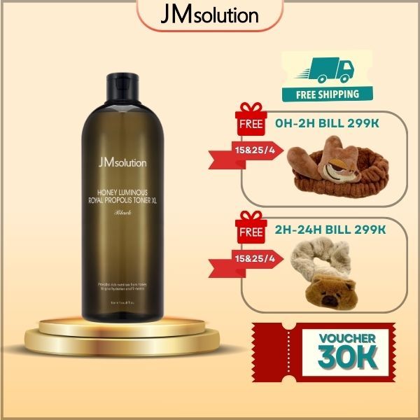 Nước Cân Bằng Chiết Xuất Mật Ong JMsolution Honey Luminous Royal Propolis Toner Xl Black 600ml ...