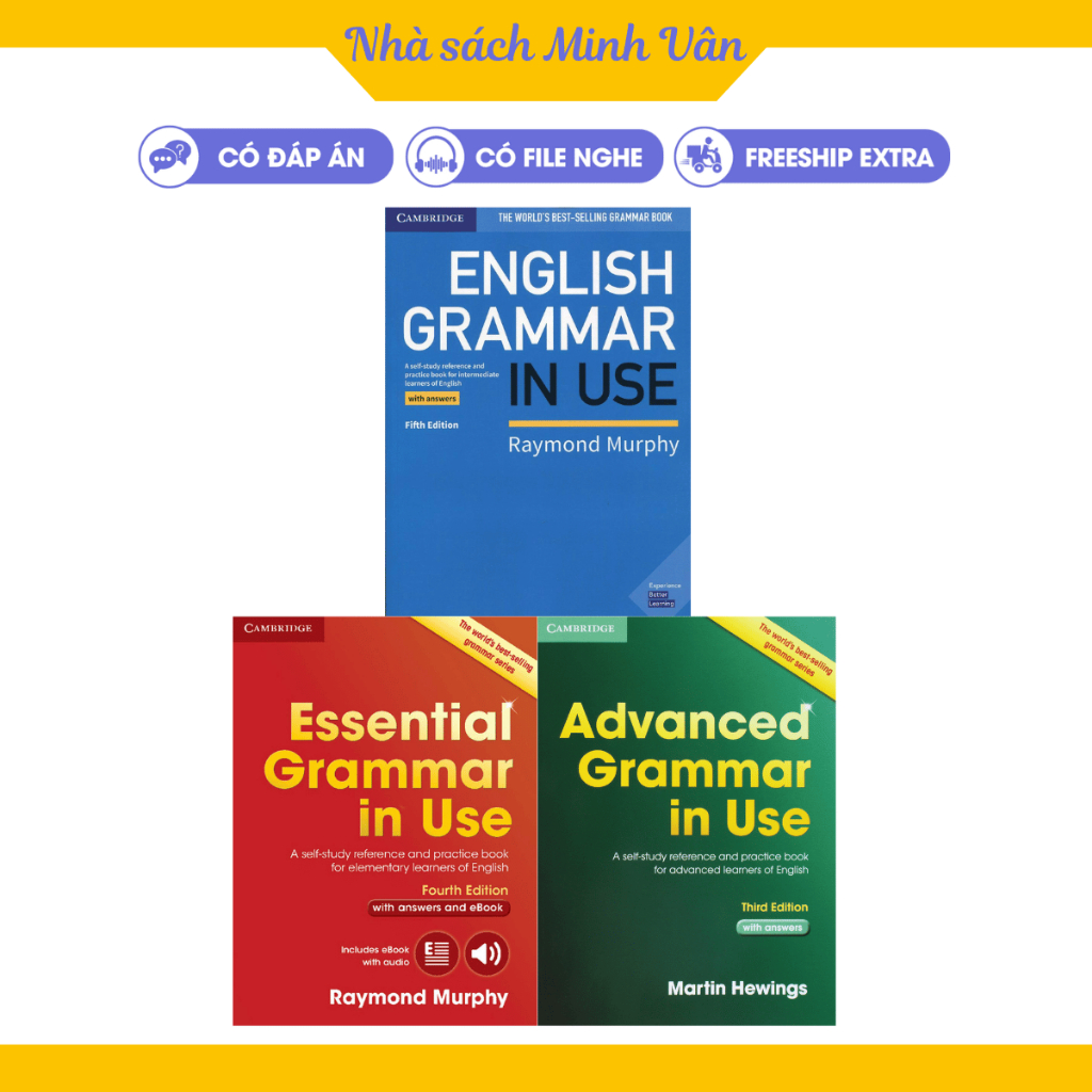 Sách - Essential,Advanced,English grammar in use - in màu - có file ...