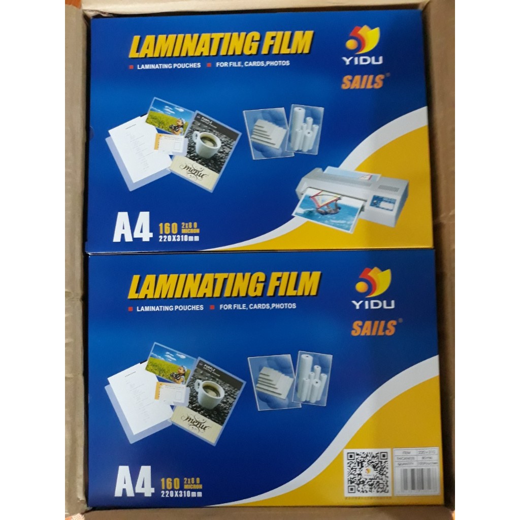 Giấy ép plastic A4, Nhựa ép plastic, màng ép A4 80Mic Yidu chính hãng (hộp 100 tờ) | Shopee Việt Nam