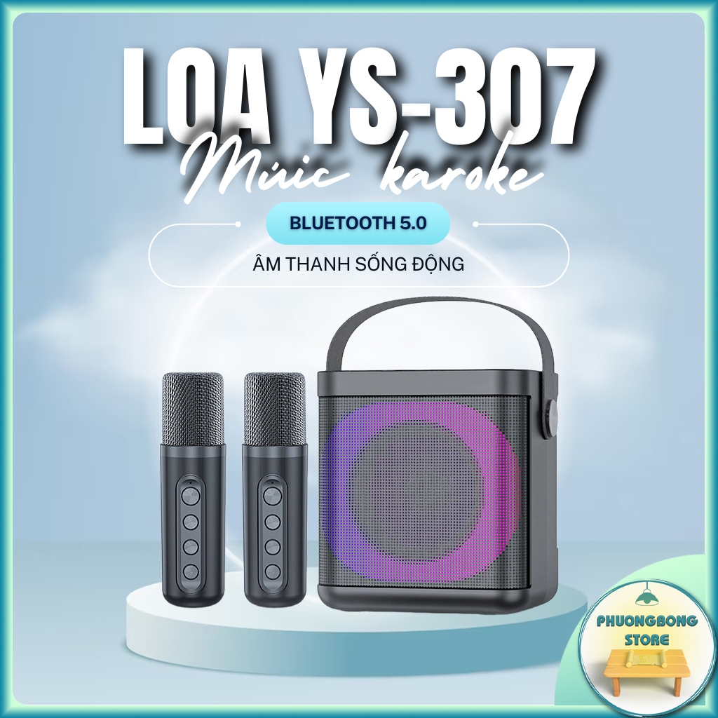 Loa Bluetooth Mini Kèm Micro YS-307 Thay Đổi Tone Giọng - Loa Karoke ...