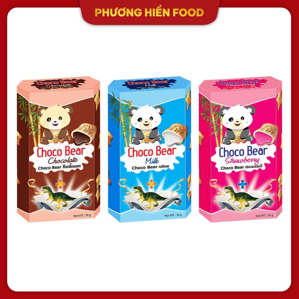 Bánh quy gấu có nhân hiệu Vfoods 36g-tặng đồ chơi khủng long mini | Shopee Việt Nam