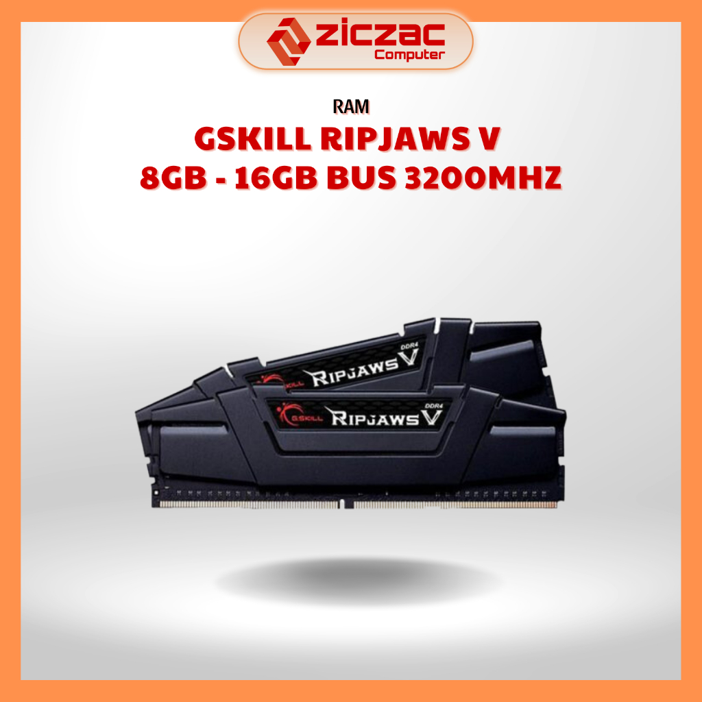 RAM GSkill Ripjaws V 8GB/16gb DDR4 bus 3200/3600 MHz tản nhiệt thép màu ...