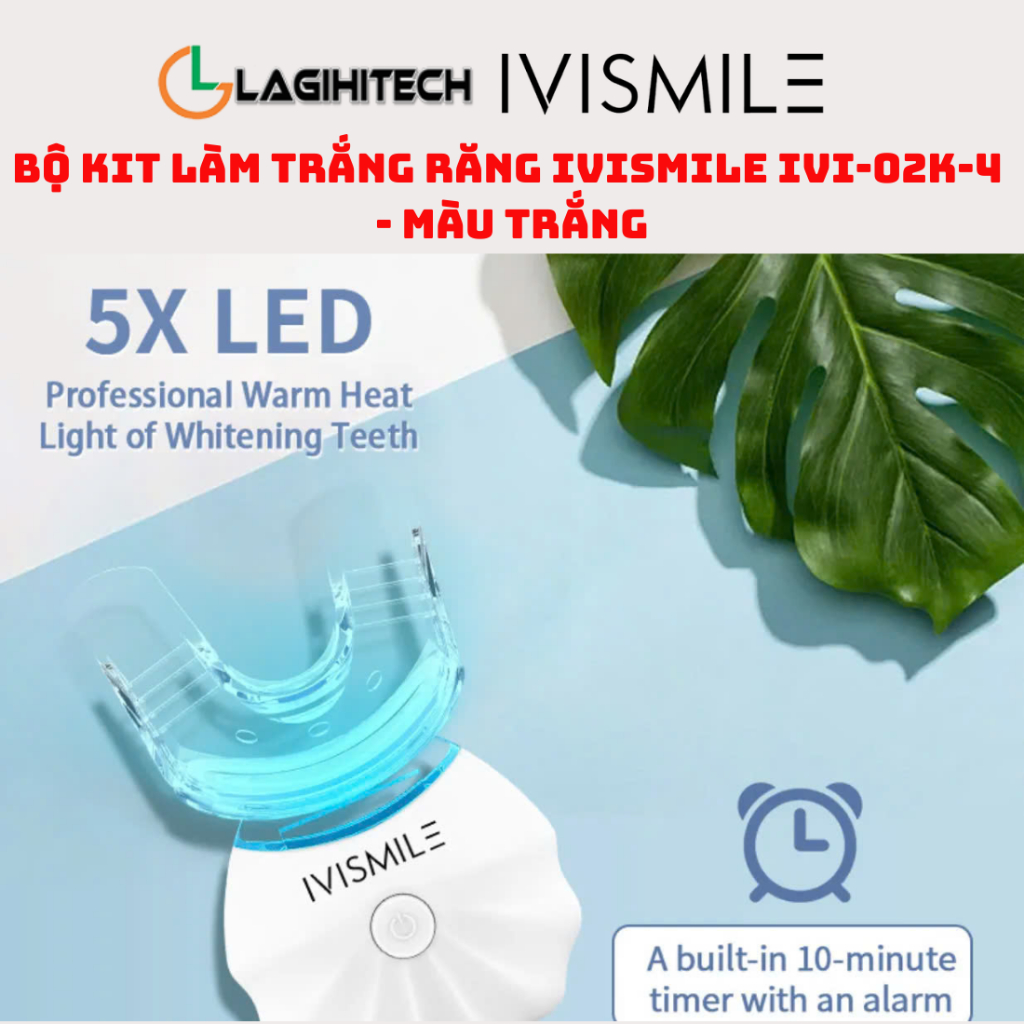 Bộ Kit Làm Trắng Răng IVISMILE IVI-02K-4 (Màu Trắng) - Hàng Chính Hãng (Bảo Hành 12 Tháng ...