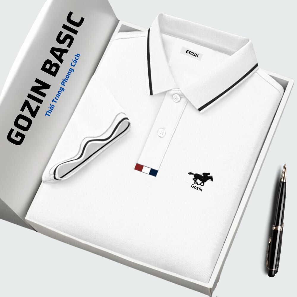 [Tặng Kèm Hộp Quà] Áo polo nam GOZIN BASIC cá sấu cotton nam tính ...