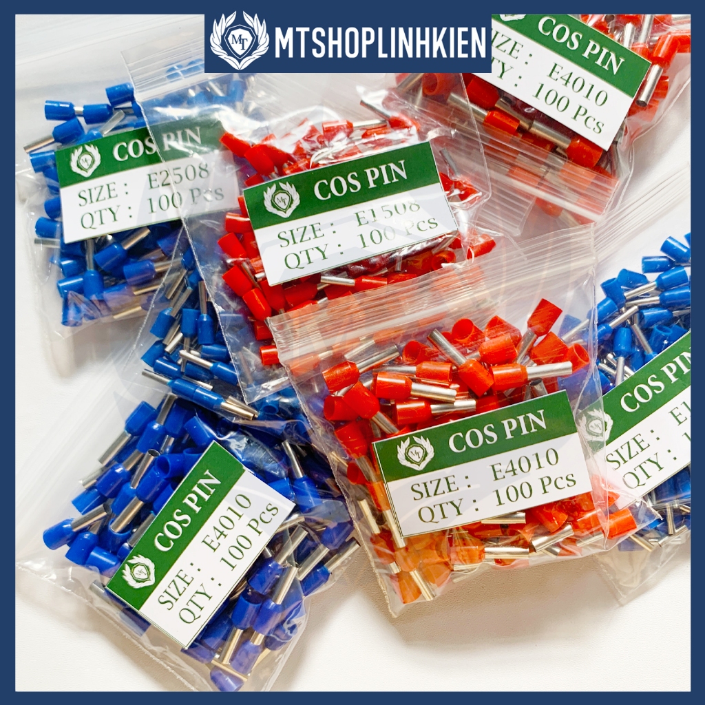 [Túi 100] đầu cos pin rỗng, cos pin rỗng E các size từ 0.5 đến 6.0 ...