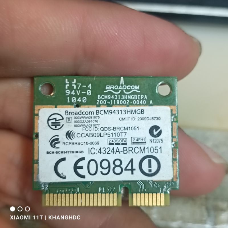 CARD WIFI MINI PCIE BCM94313HMG2L BROADCOM [LAPTOP/ĐỒNG BỘ/BARABONE/...] | Shopee Việt Nam