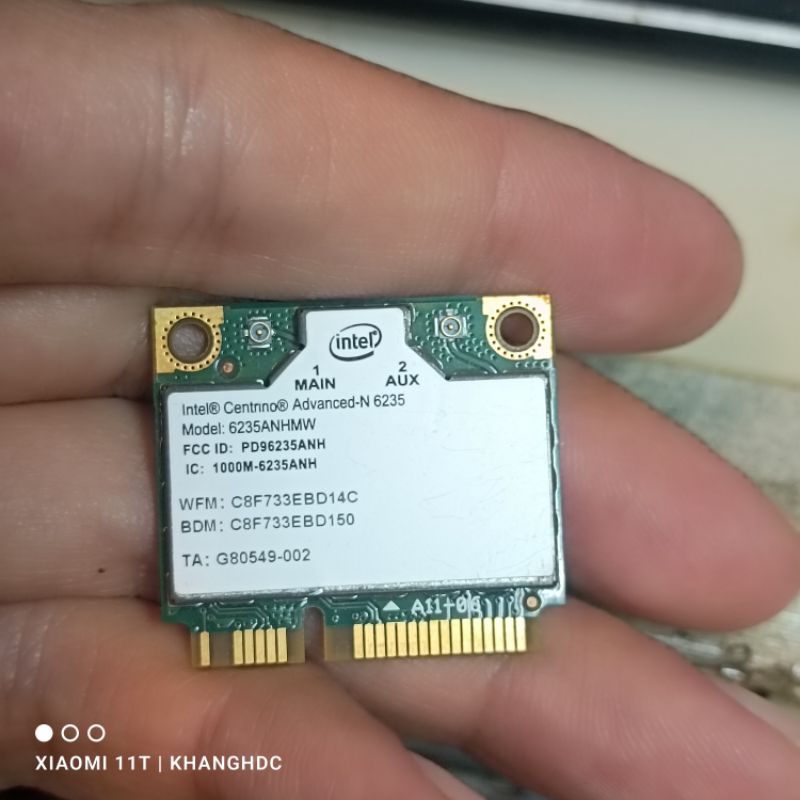 CARD WIFI MINI PCIE 6235ANHMW INTEL [LAPTOP/ĐỒNG BỘ/BARABONE ...