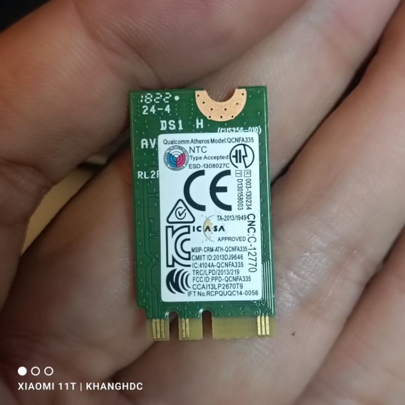 CARD WIFI M2 NFF KEY A+E QCNFA335 QUALCOMM ATHERO [LAPTOP/ĐỒNG BỘ ...