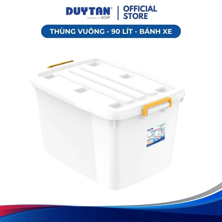 Thùng vuông Duy Tân có bánh xe 15L, 30L, 55L, 90L, 120L, 140L | Shopee Việt Nam